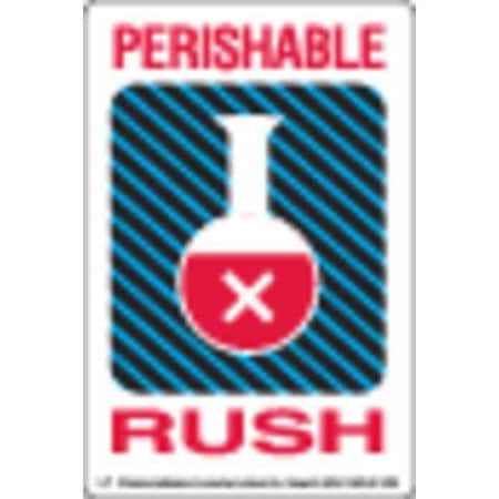 Labelmaster Perishable Rush Label, 4"x6", Pk500 L77 | Zoro