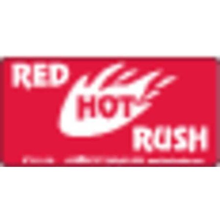 Labelmaster Red Hot Rush Label, 2"x4", Pk500 L119 | Zoro