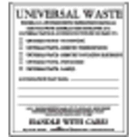 Labelmaster Universal Waste Labels, 4"x4.5", Pk100 UW05 | Zoro