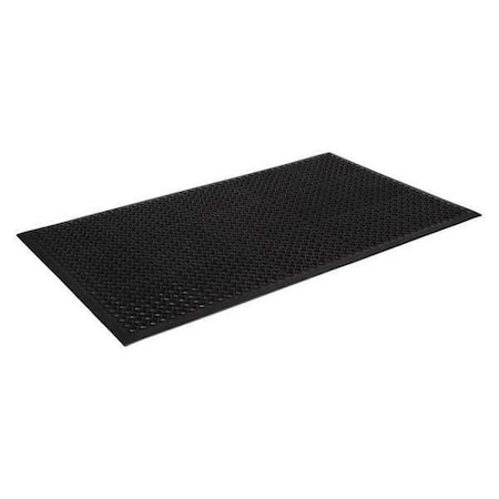 Crown Matting Technologies Wet Area Rubber Mat, Black, 3 ft x 15 ft WS ...
