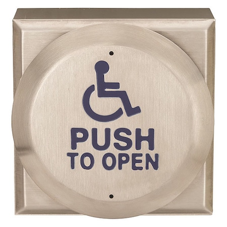 Locknetics Push Plate Switch, Round, w/Aluminum Box PPH-100-AL | Zoro