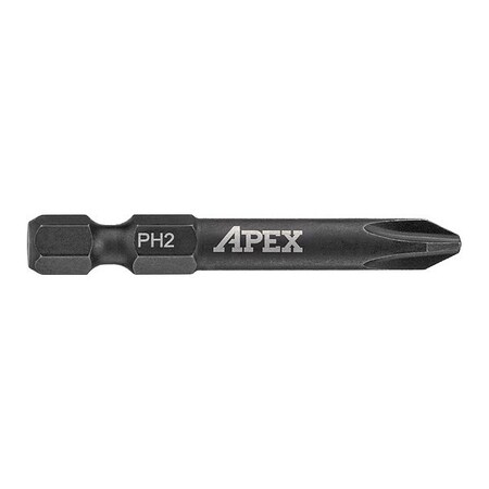 Apex Tool Group Bit, 2", Phillips, Ph2 AMB2PH2-1 | Zoro