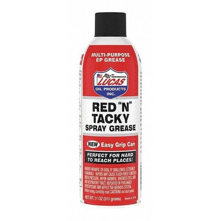 Lucas Oil Red N Tacky Spray Grease, 11 oz. 11025L | Zoro