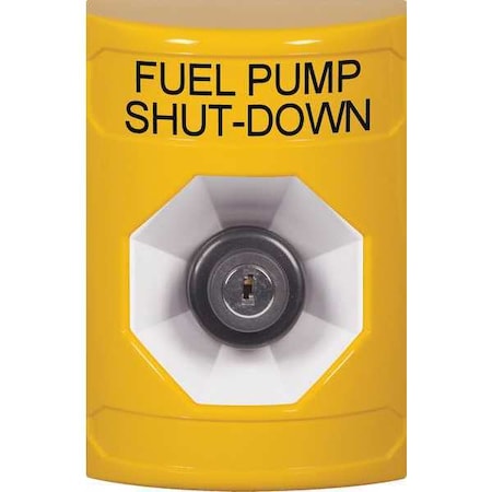 Safety Technology International Fuel Pump Shutdown Push Button, Yllw ...