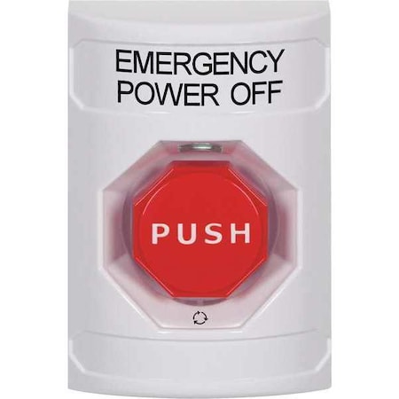 Safety Technology International Emergency Power Off Push Button, 3-1/4 ...
