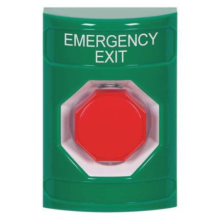 Safety Technology International Emergency Exit Push Button, Green Color ...