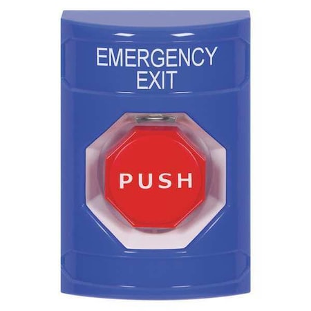 Safety Technology International Emergency Exit Push Button, Blue Color ...