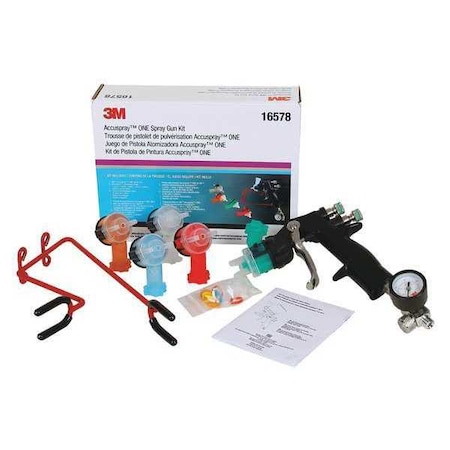 3M HVLP Spray Gun, 0.070/1.8mm" Nozzle Size 16578 | Zoro