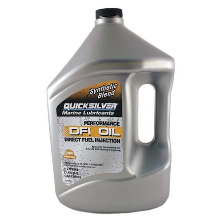 Quicksilver Engine Oil, 2-Cycle, Petroleum, Amber, 135 Oz. 858037 | Zoro