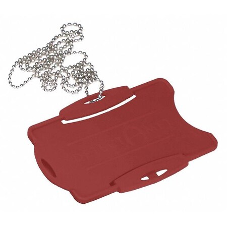 Detectamet Detectable Swipecard Holder, Plastic, Red, PK25 212-A65-A55 ...