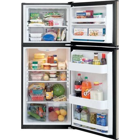Frigidaire Refrigerator, Top Freezer, 11.5 cu. ft., SS FFET1222UV | Zoro