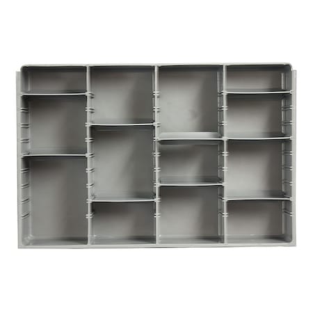 Durham Mfg Compartment Drawer Insert with 4 compartments, Polypropylene ...