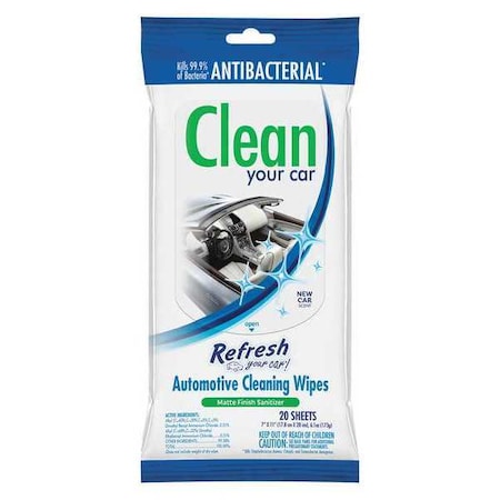 Refresh Detailing Wipes, Easy Clean Up, White E300882401 | Zoro