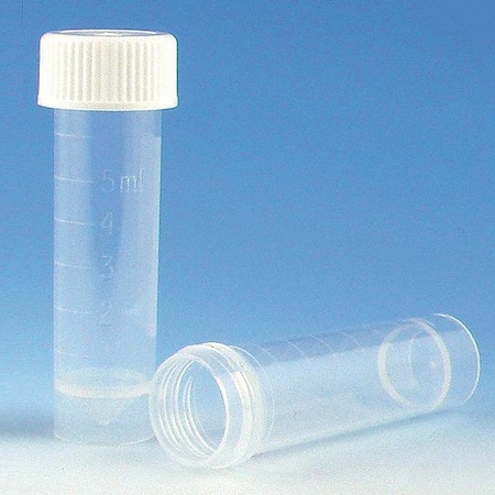 Globe Scientific Transport Tube, 5mL, 56mm L, PP, PK1000 6101C | Zoro