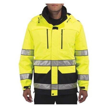 5.11 High-visibility Yellow/Dark Navy Nylon First Responder Jacket size ...