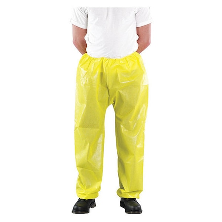 Microchem Chemical Resistant Pants , 5XL , Yellow , Chemical Laminated ...