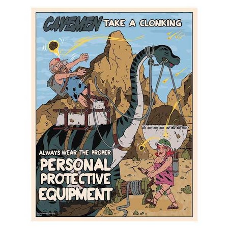 Mancomm Safety Poster, 27" H, 21" W 31P-614-02 | Zoro