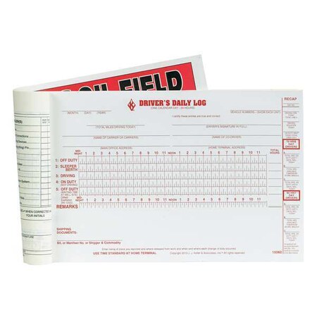 Jj Keller 15060 $4.05 Oil Field Drivers Logbook, With Carbon | Zoro.com