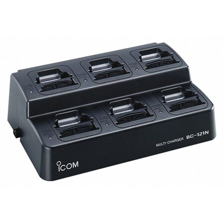 Icom Multi-Unit Charger, Charges 6 Units BC121N A24 | Zoro