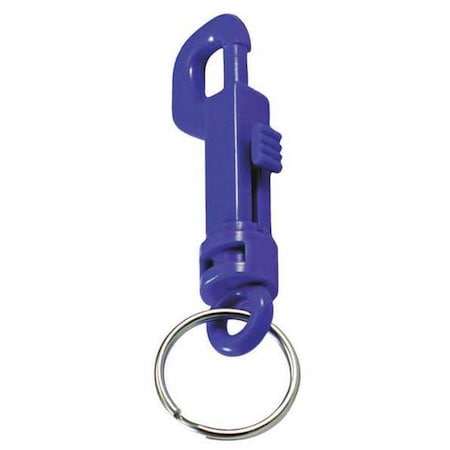 Lucky Line Plastic Key Clip, Blue, Plastic, Bottom Swivel, 25 PK 41530 ...