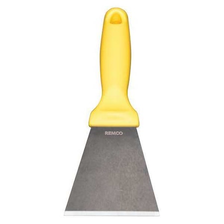 Remco Scraper, SS, 3" Blade W, Yellow 69726 | Zoro