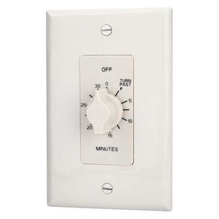 Tork Spring-Wound Timer, Range 0 to 30 min. A530MW | Zoro