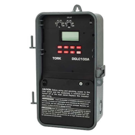 Tork Electronic Timer, 120 to 277VAC DGLC100A-NC | Zoro