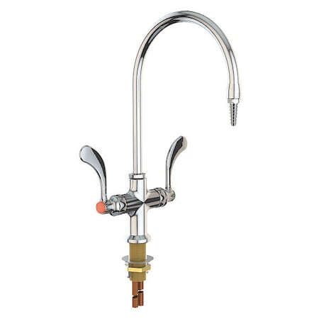 Instock Gooseneck Laboratory Faucet, Brass Body GRL412-8-BH | Zoro