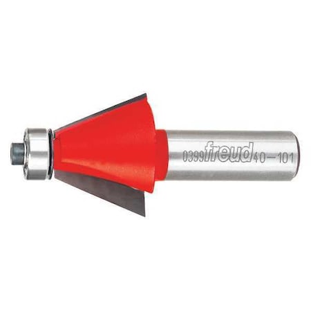 Freud Chamfer Router Bit, 1-1/4" Cutting Dia. 40-101 | Zoro
