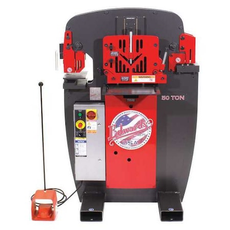 Edwards Ironworker, 14A, 3 Phase, 5 HP, 50 tons ED9-IW50-3P230-A | Zoro