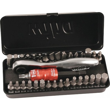 Wiha Bit Set, Steel, 35 pcs. 74996 | Zoro