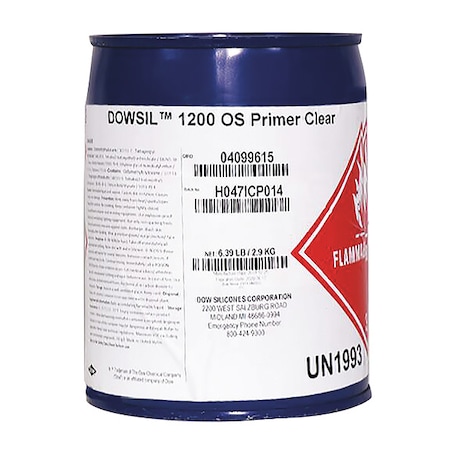 Dow Prime Coat Sealant, 102.2 oz, Pail, Clear, Octamethyltrisiloxane ...