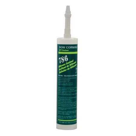 Dowsil Silicone Sealant, 10 oz, Cartridge, Translucent White, Silicone ...