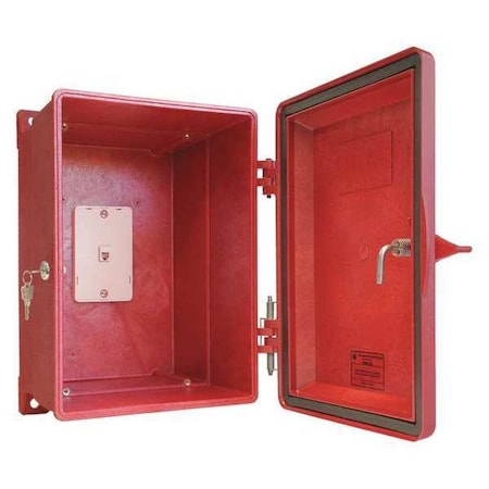 Hubbell Gai-Tronics Weatherproof Phone Enclosure, Red, 15"H 255 ...