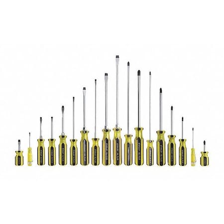 Stanley Magnetized Tip Screwdriver Set, Slotted/Phillips Tip, Ergonomic ...