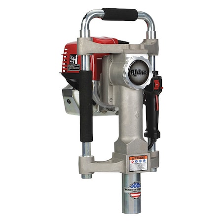 Rhino Tool Ranch Pro Post Driver, 48 lb., 4-Cycle, 20-1/2" H 300001 | Zoro