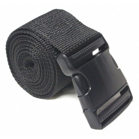 Bulk-Strap Cinch Strap, 2" x 96", Black A0296SSB | Zoro