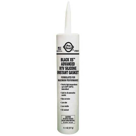 Pro Seal Oil Resistant Gasket Maker, 11.1 oz, Black, Temp Range -65 ...