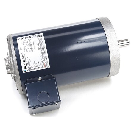 Marathon Motors 3-Phase General Purpose Motor, 1 HP, 143TC Frame, 230/ ...