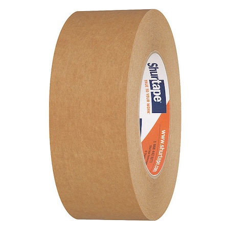 Shurtape Pressure Sensitive Paper Tape, 48 mm W x 55 m L, 6.6 mil Thick ...