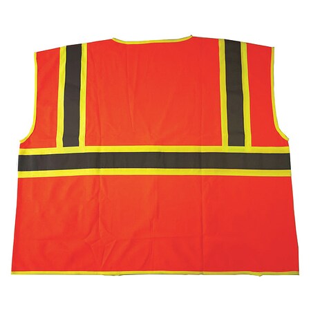 Condor High Visibility Vest, Orange/Red, XL 53YM43 | Zoro