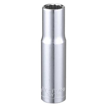 Westward 3/8 in Drive, 10mm Triple Square Metric Socket, 12 Points ...