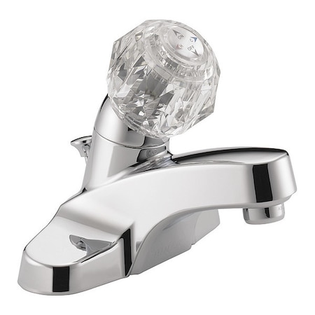 Delta Single Handle Centerset Lavatory Faucet, 3-hole 4" installation ...