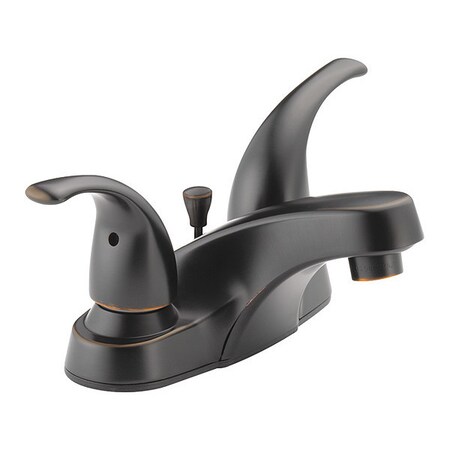 Delta Dual-Handle Centerset Lavatory Faucet, Oil Rubbed Bronze 3-hole 4 ...