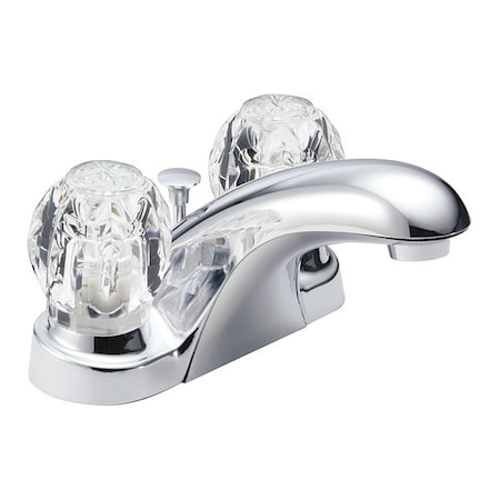 Delta Dual Handle Centerset Lavatory Faucet, 4" Mount, 3-hole 4 ...
