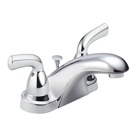 Delta Dual Handle Centerset Lavatory Faucet, 4" Mount, Chrome 3-hole 4 ...