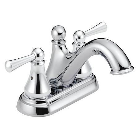 Delta Dual Handle Centerset Lavatory Faucet, 4" Mount, Chrome 3-hole 4 ...