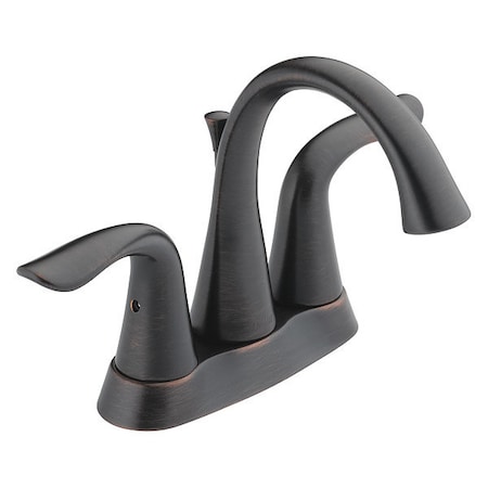 Delta Dual Handle Centerset Lavatory Faucet, 4" Mount, Venetian Bronze ...