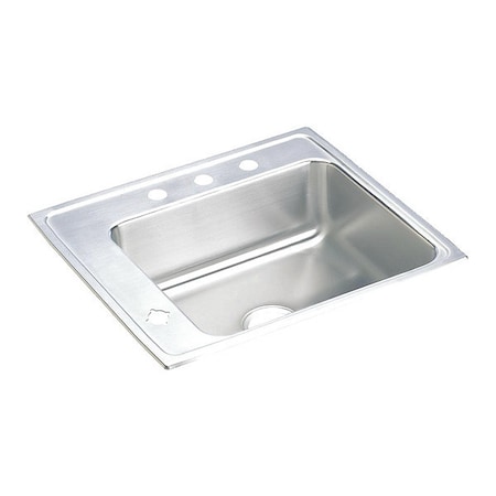 Elkay Classroom Sink 19" x 16", 1, 0, Drop-In, 18 ga. 304 Stainless ...