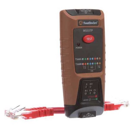 Southwire Continuity Tester, RJ45 Connector Type 58745240 | Zoro